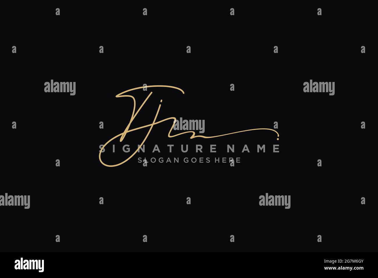 TJ Letter Signature Logo Template elegant design logo Sign Symbol ...