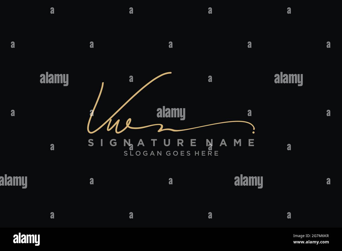 VW Letter Signature Logo Template elegant design logo Sign Symbol ...