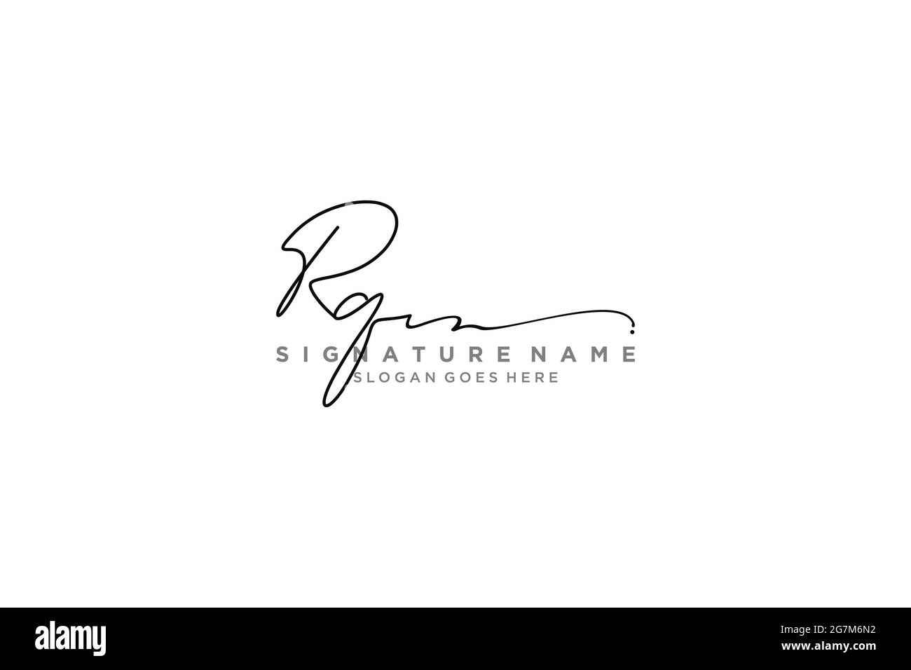 RQ Letter Signature Logo Template elegant design logo Sign Symbol ...