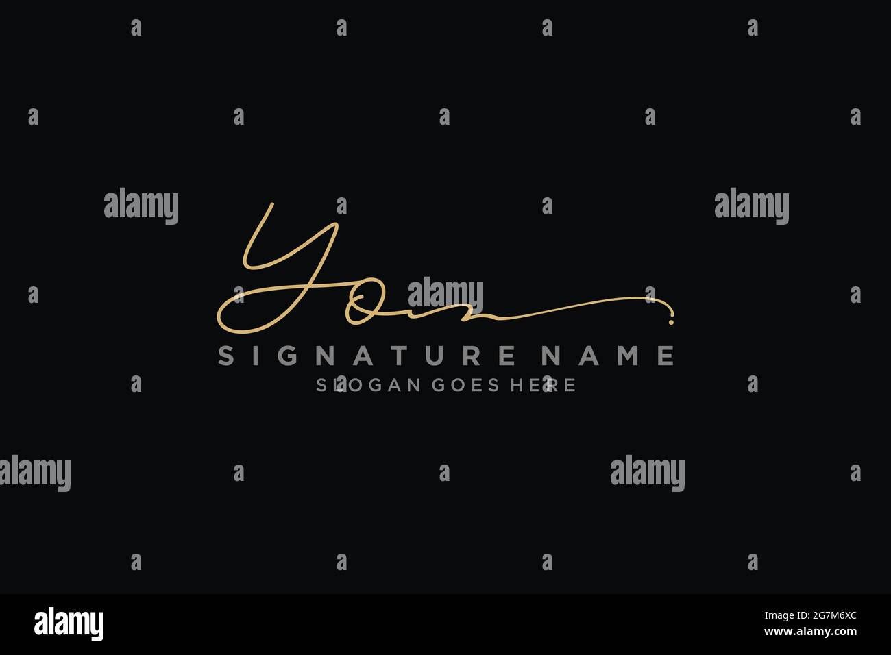 YO Letter Signature Logo Template elegant design logo Sign Symbol ...