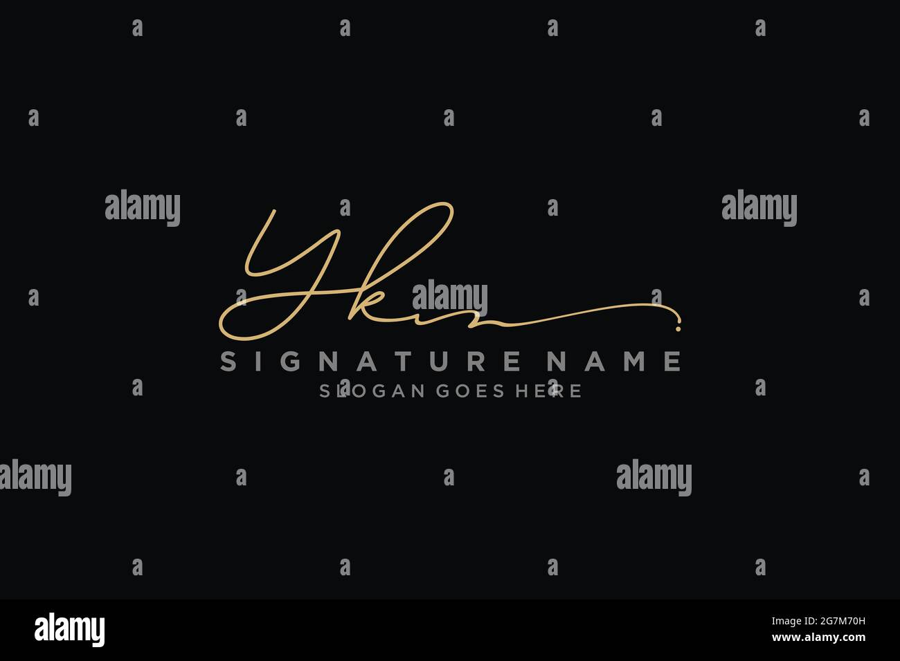 YK Letter Signature Logo Template elegant design logo Sign Symbol ...
