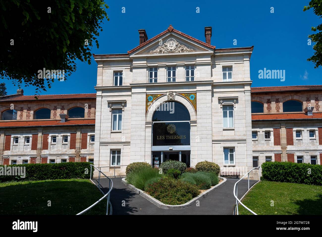 Thermal baths of Bourbon l'Archambault labeled Small City of Character ...