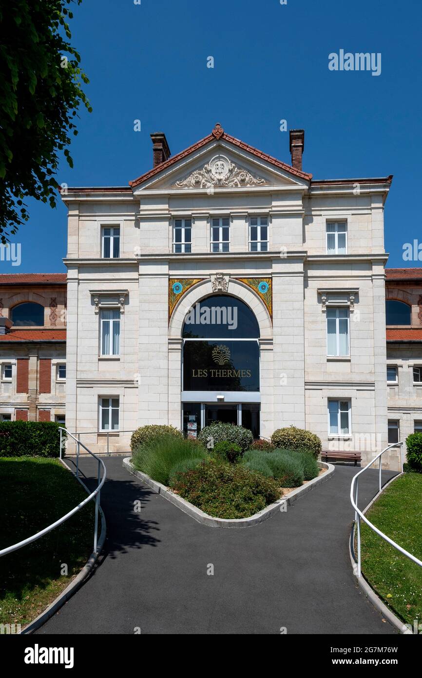 Thermal baths of Bourbon l'Archambault labeled Small City of Character ...