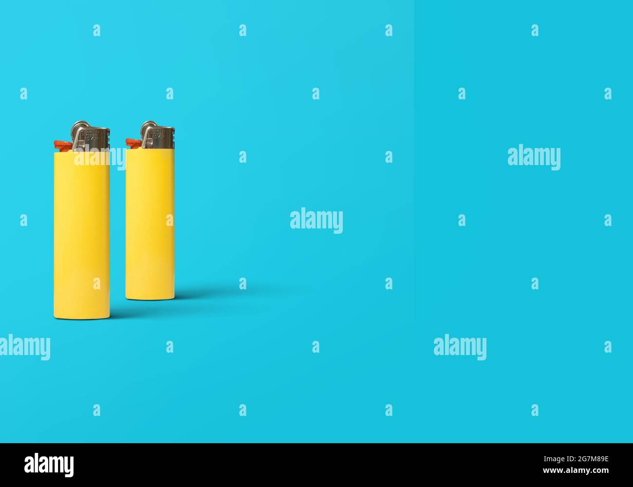 blank lighter fire isolated on solid color Stock Photo - Alamy