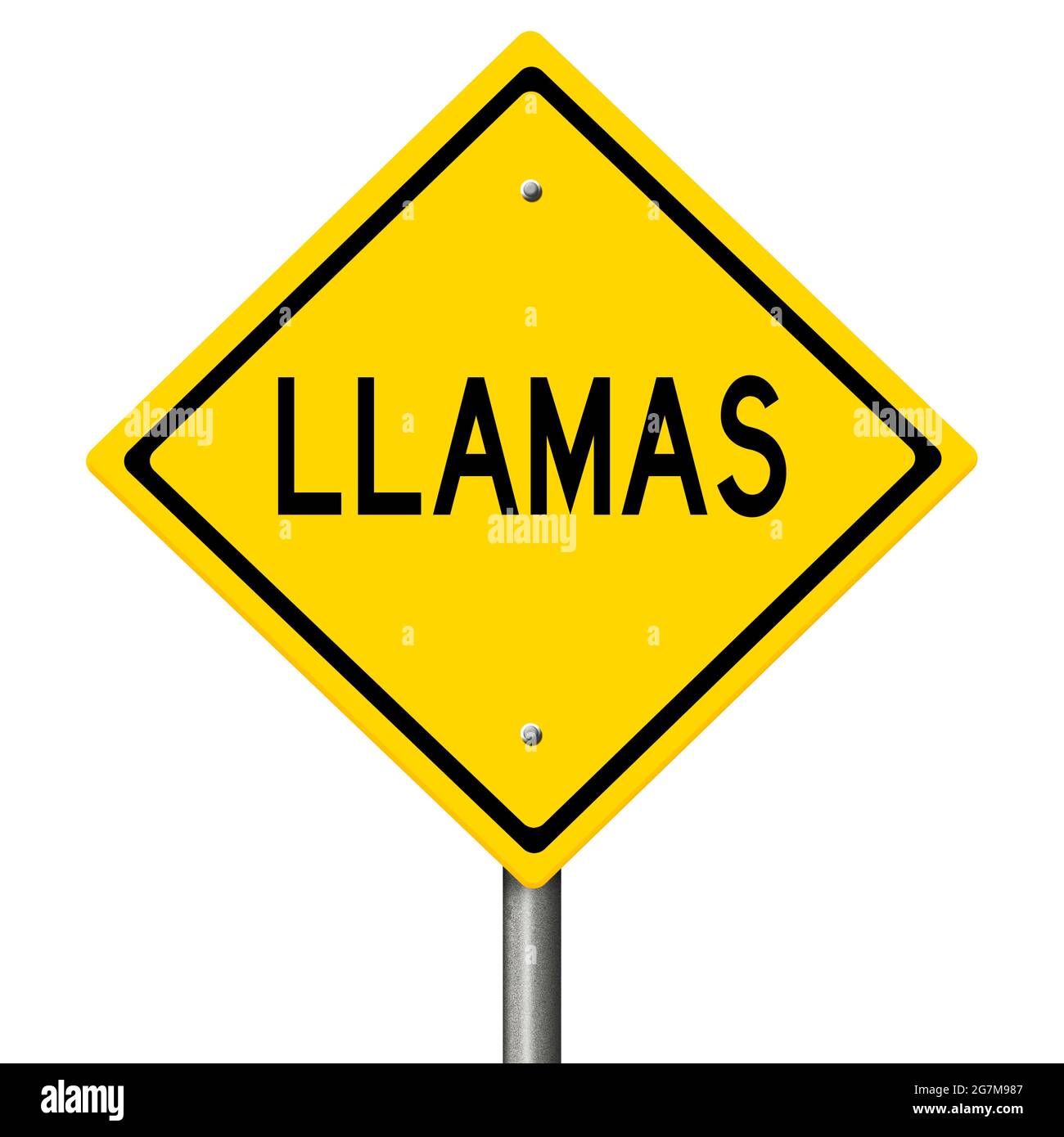 Llama warning sign hi-res stock photography and images - Alamy