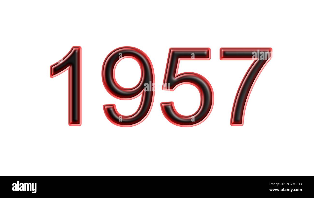 The year 1957 Cut Out Stock Images & Pictures - Alamy