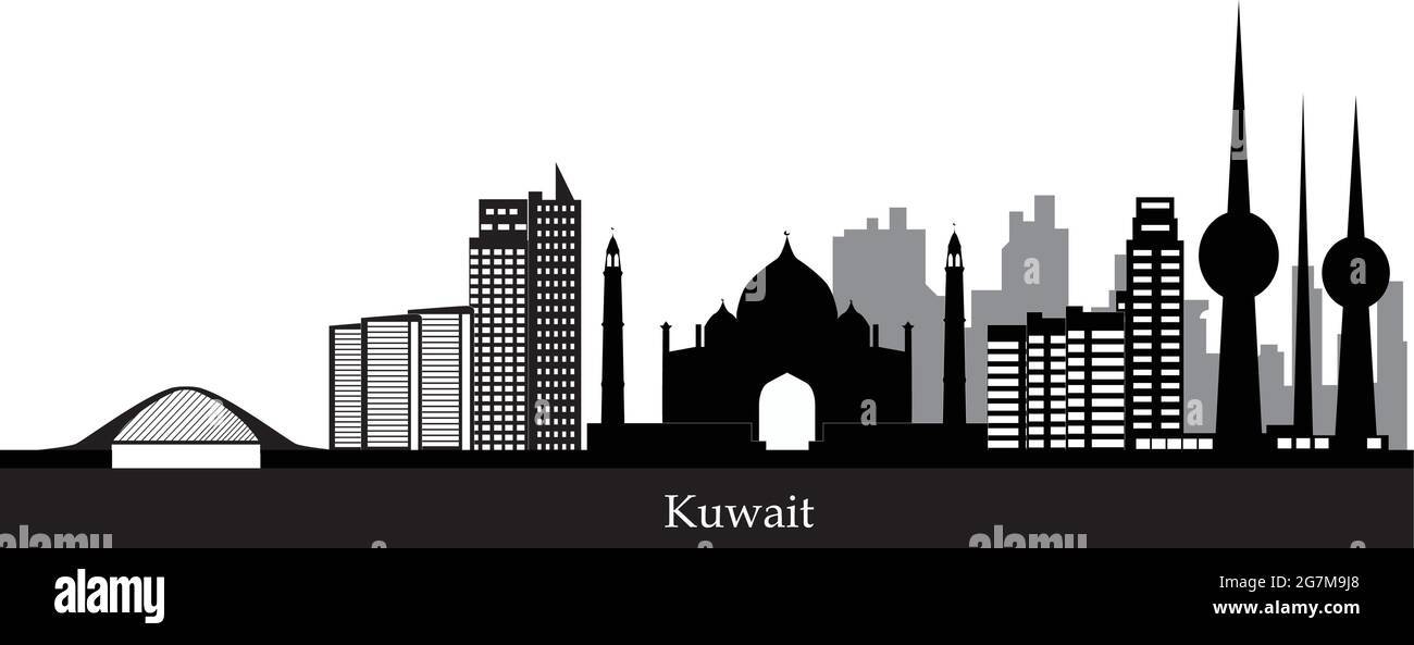 Kuwait city view Stock Vector Images - Alamy
