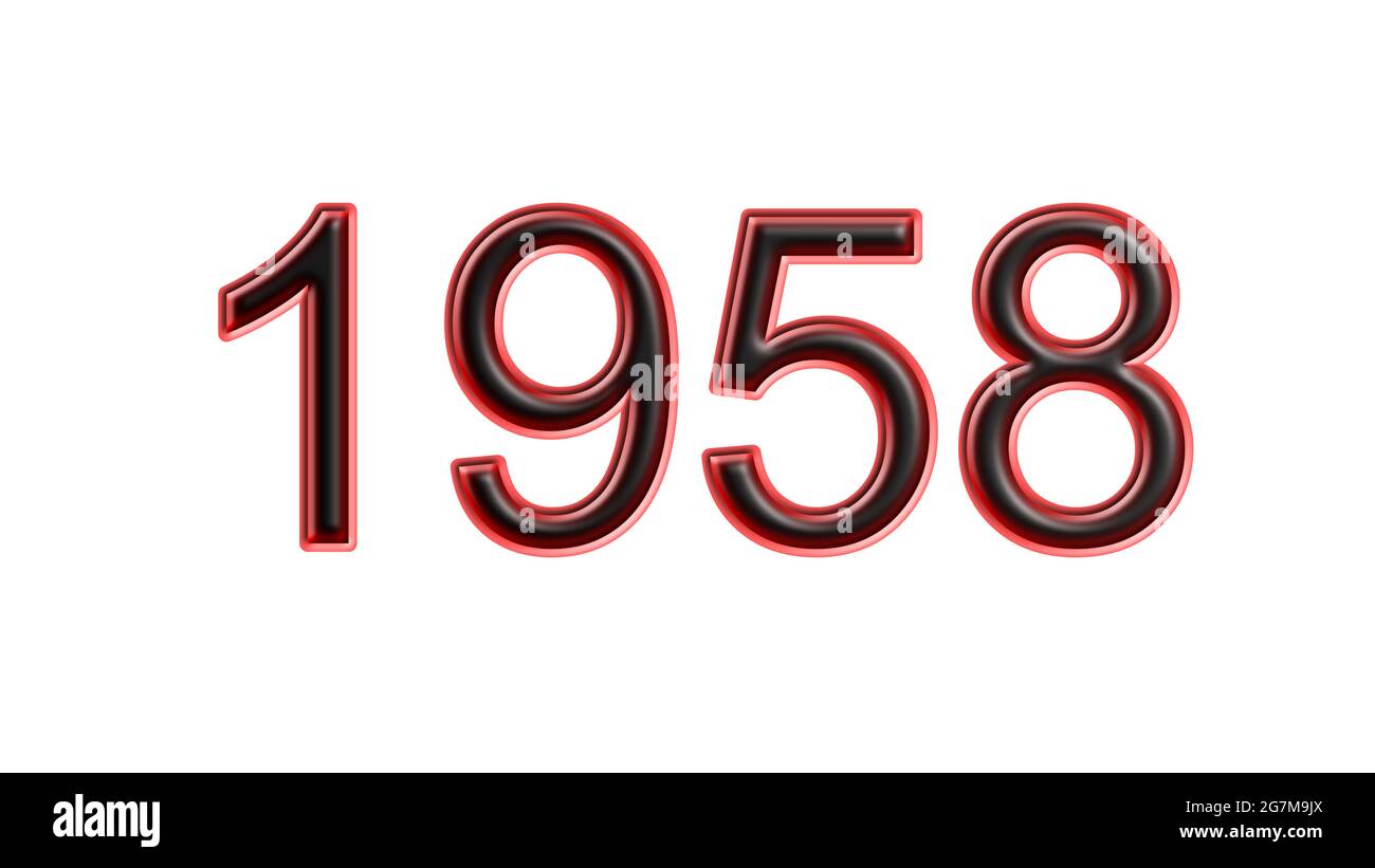 Year 1958 Cut Out Stock Images & Pictures - Alamy