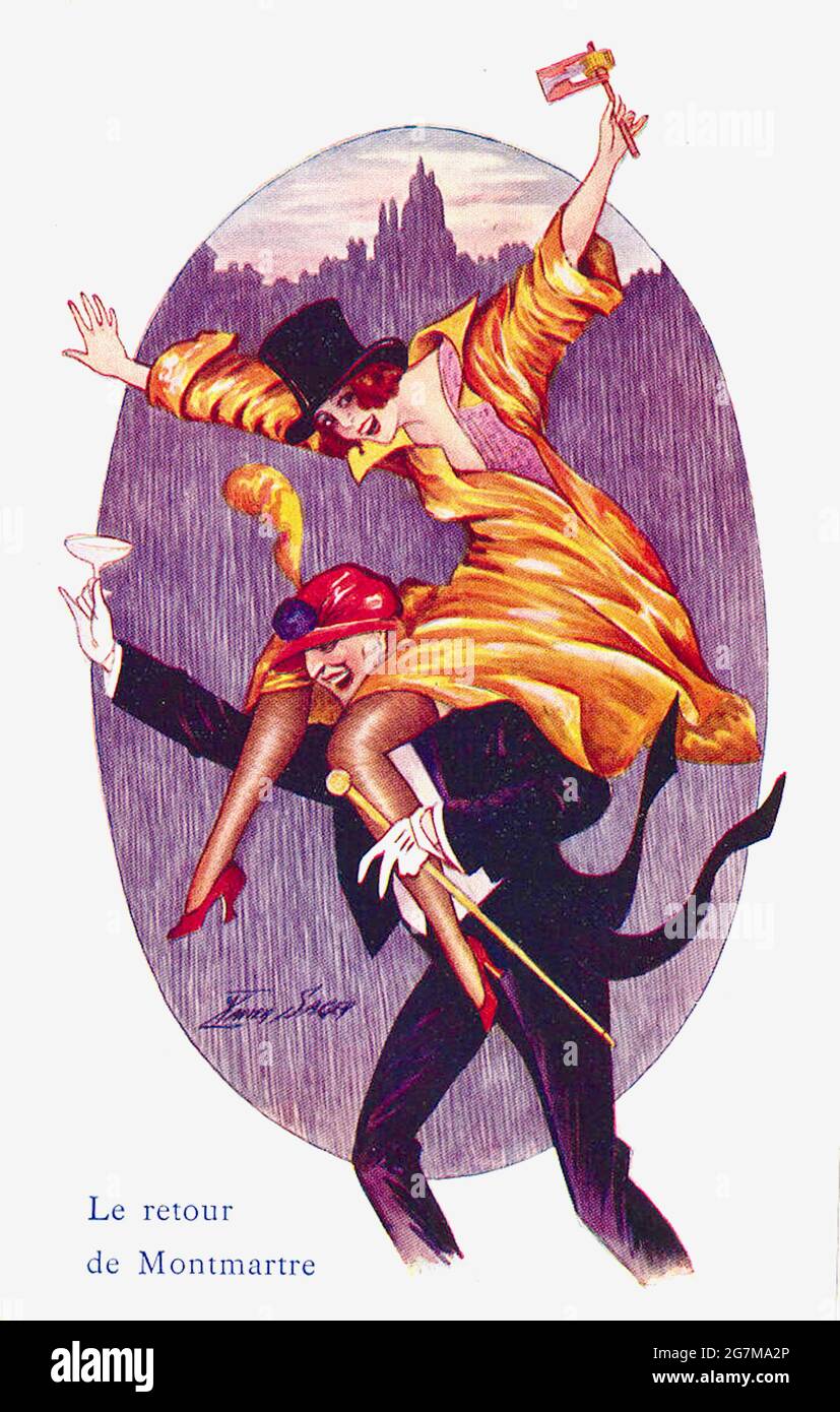 Xavier Sager - The Return from Montmartre Stock Photo - Alamy