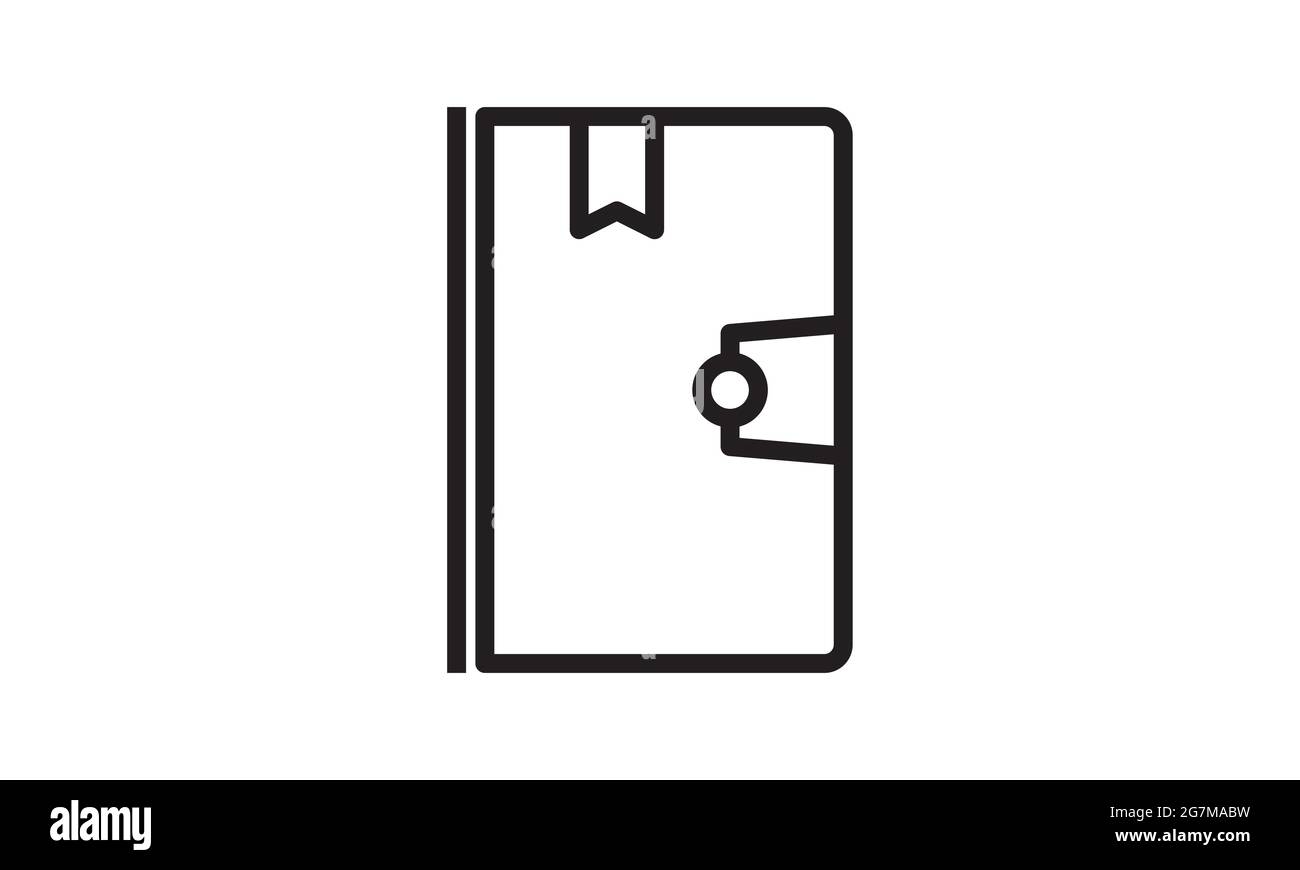 Notebook icon vector isolated on white background for your web and ...