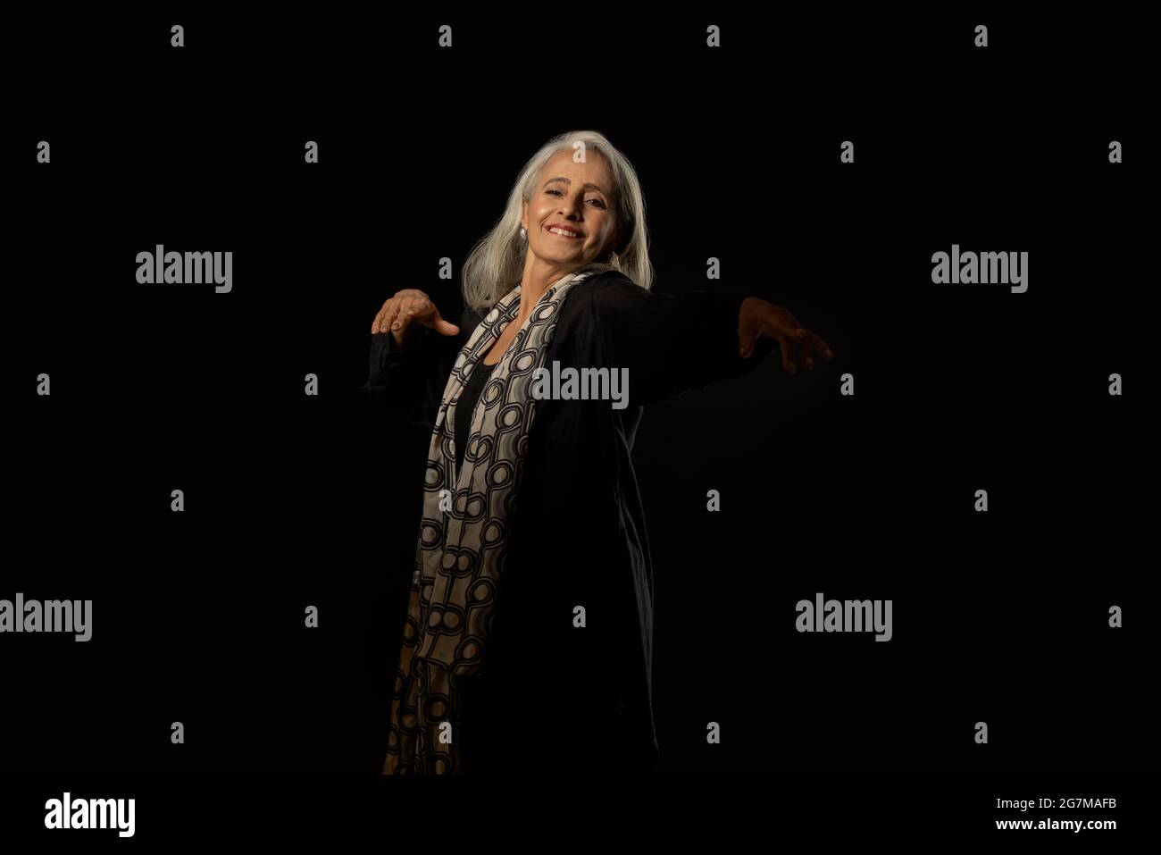 Woman steps studio hi-res stock photography and images - Alamy