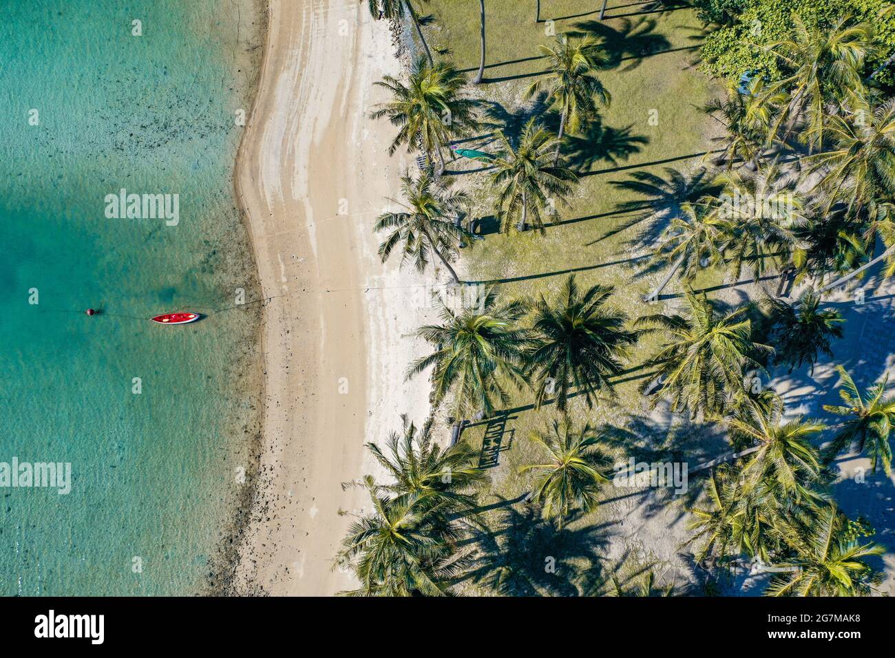 Aerial view of Koh Ngam, in Koh Chang, Trat, thailand, south east asia ...