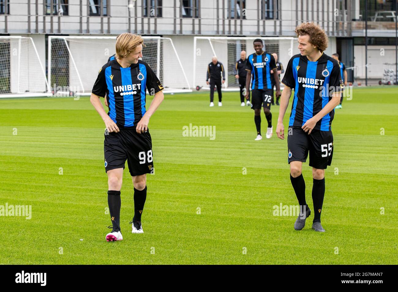 Club's Cisse Sandra and Club's Maxim De Cuyper pictured at the 2021 ...
