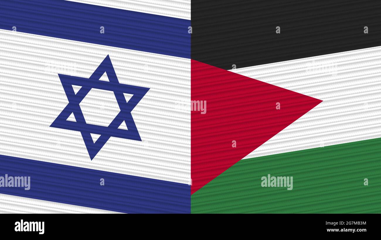 Jordan and Israel Two Half Flags Together Fabric Texture Illustration ...