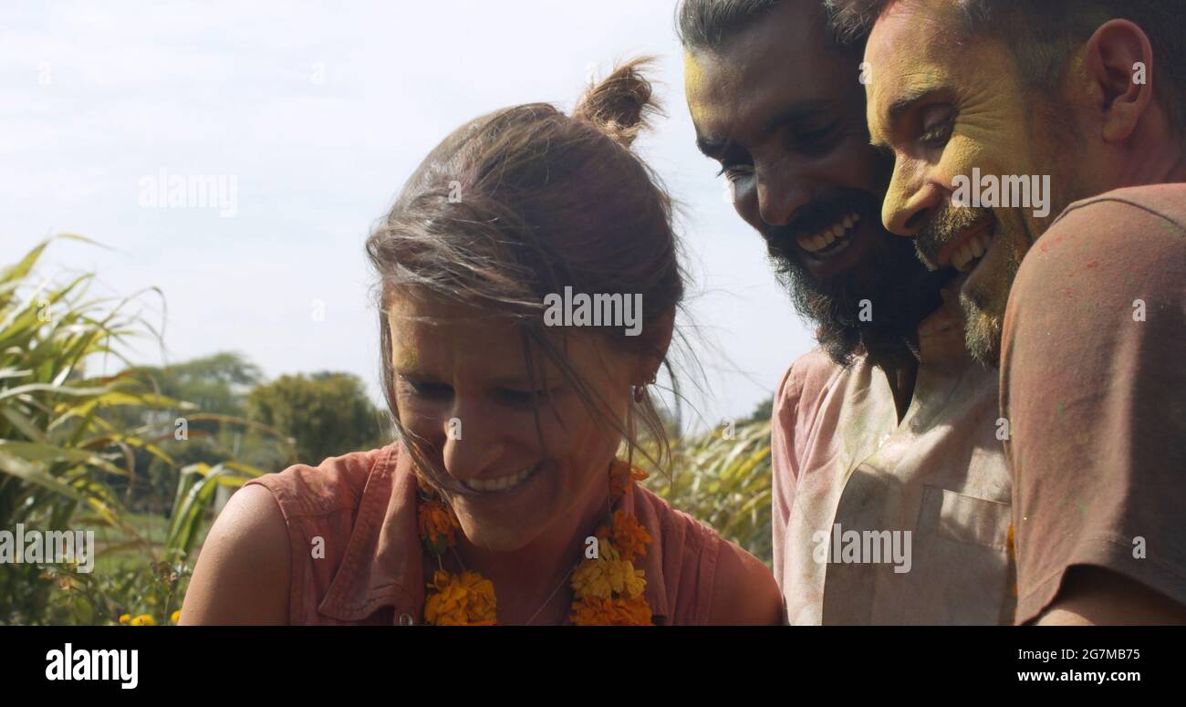 Indian spanish people celebrating hi-res stock photography and images ...