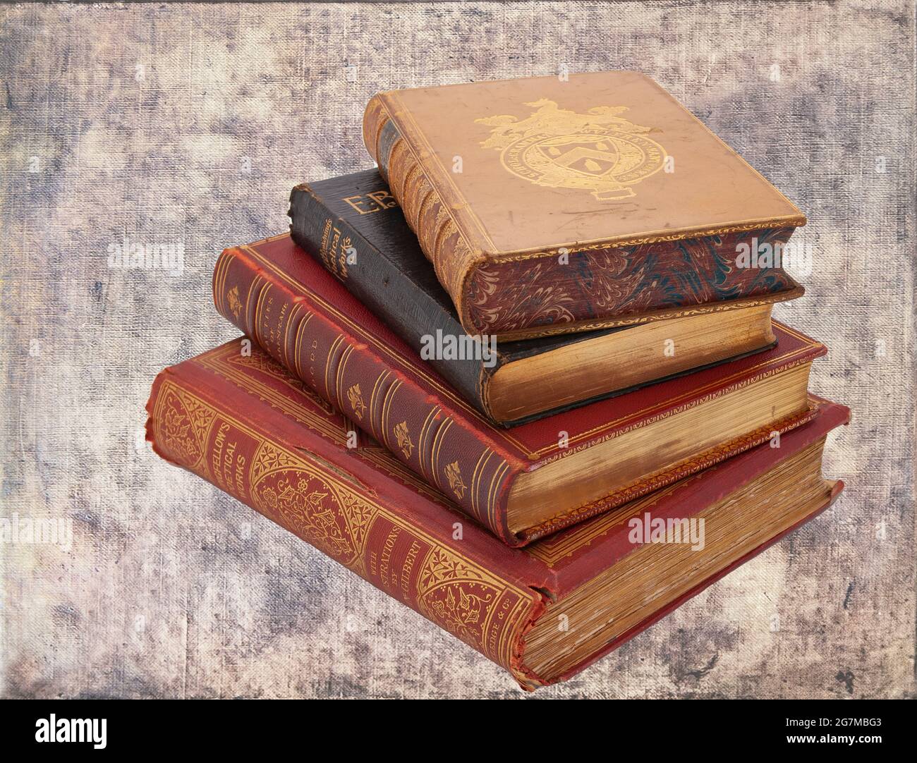 Old books stacked on antique hi-res stock photography and images - Alamy