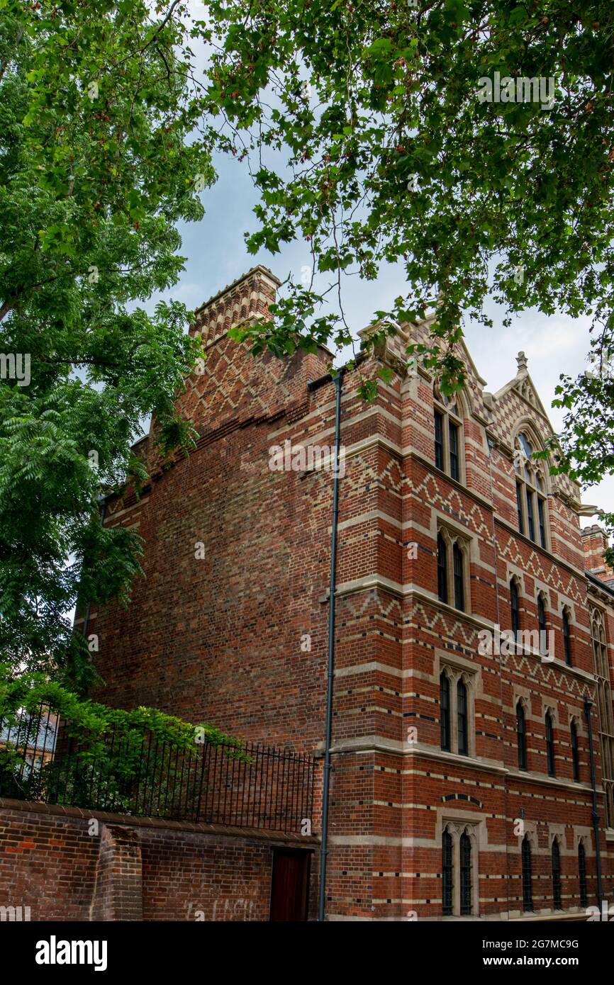 Keble College, Oxford, seen from Parks Road; designed by William ...