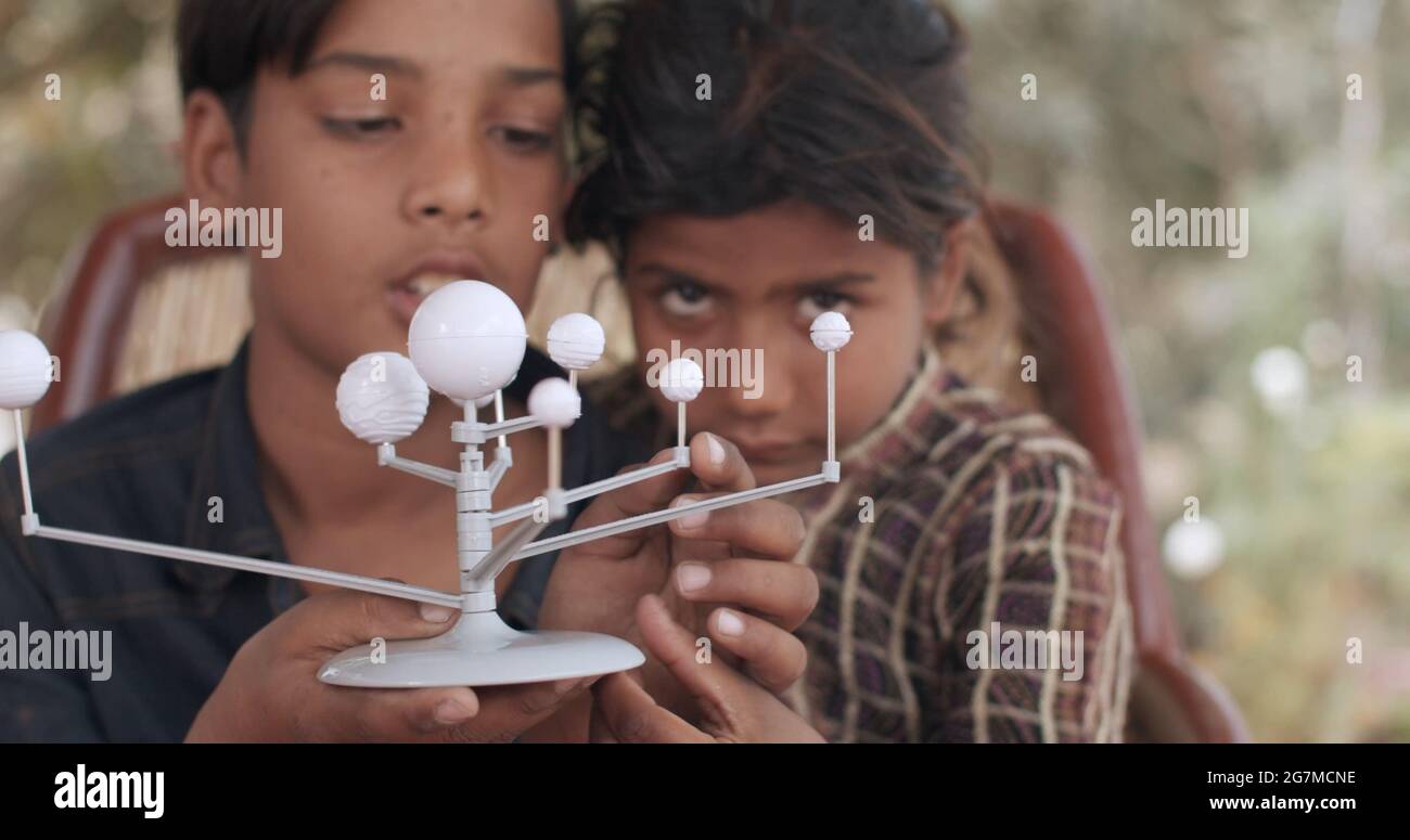 Solar system model kids hi-res stock photography and images - Alamy