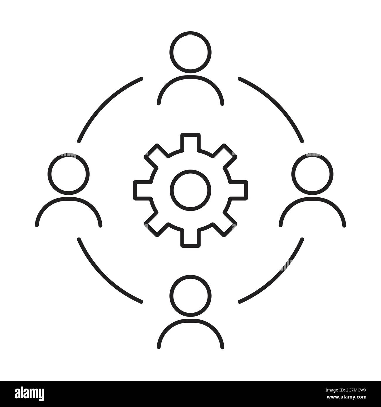 Business collaborate icon vector for graphic design, logo, web site ...