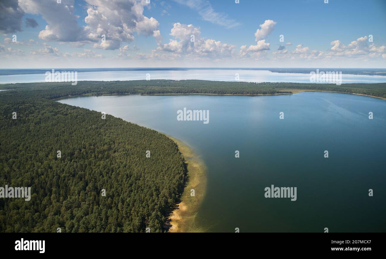 Beautiful nature landscape aerial drone top view Stock Photo - Alamy