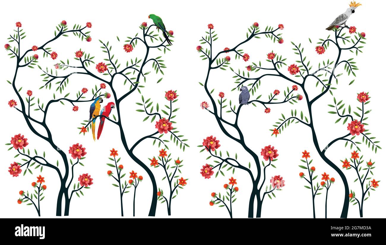 tree branch vector ilustration design template Stock Vector Image & Art ...