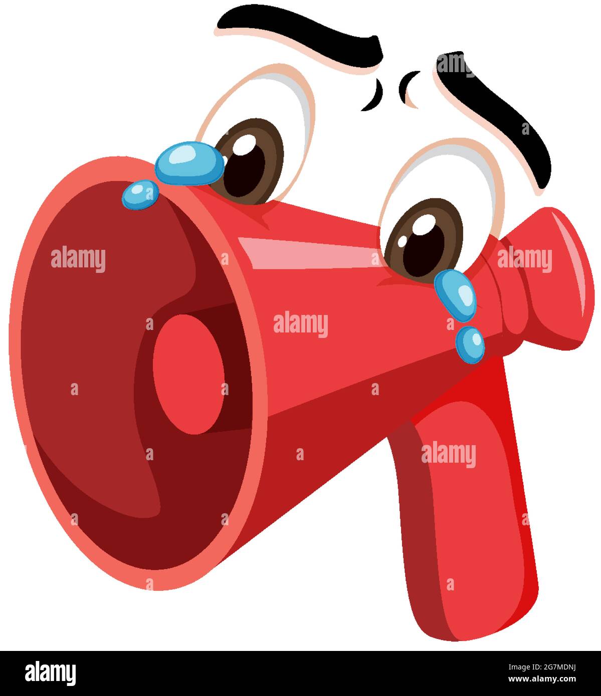Megaphone cartoon character with facial expression illustration Stock ...