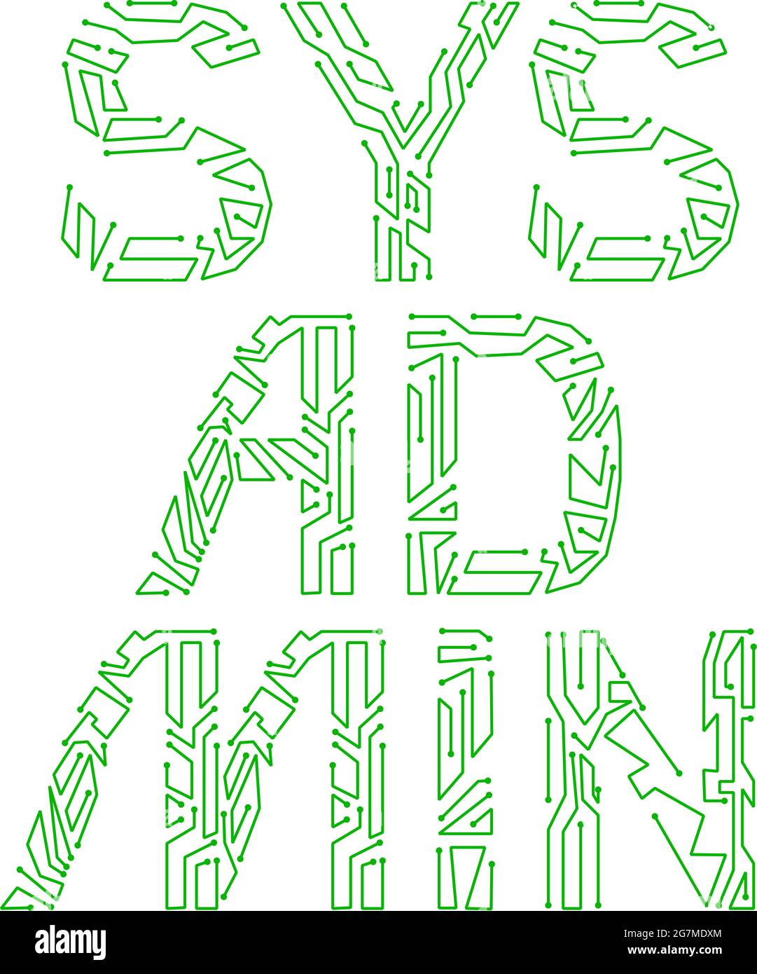 Sysadmin. System Administrator. The concept of a professional holiday ...