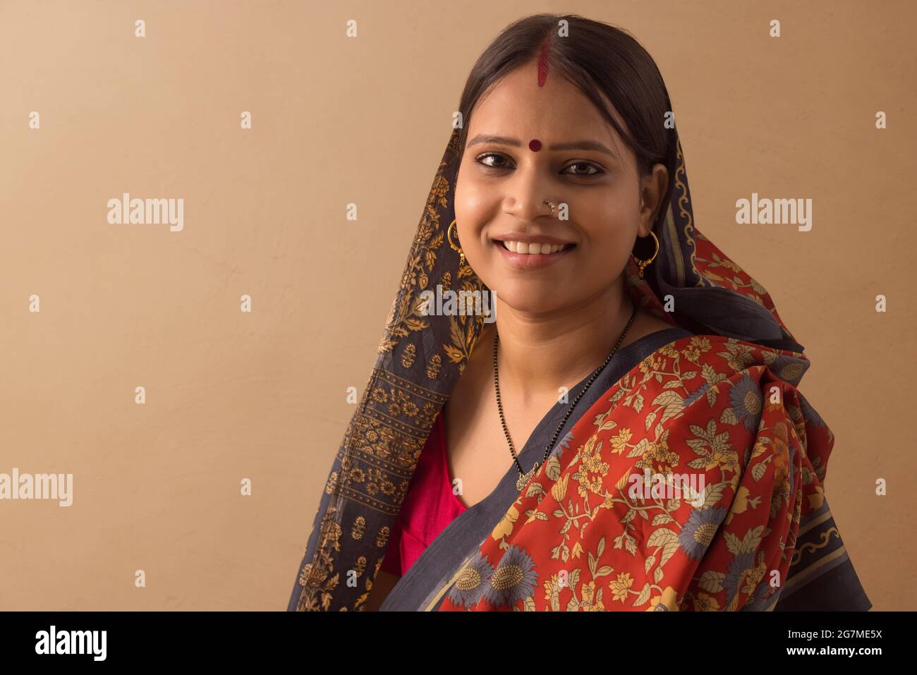 PORTRAIT OF A HAPPY RURAL WOMAN Stock Photo - Alamy