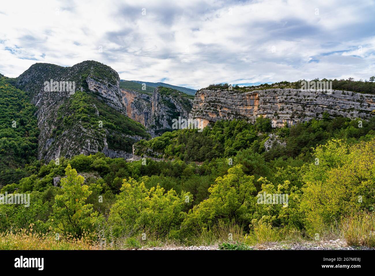 Verdon Gorge, Gorges du Verdon, amazing landscape of the famous canyon ...