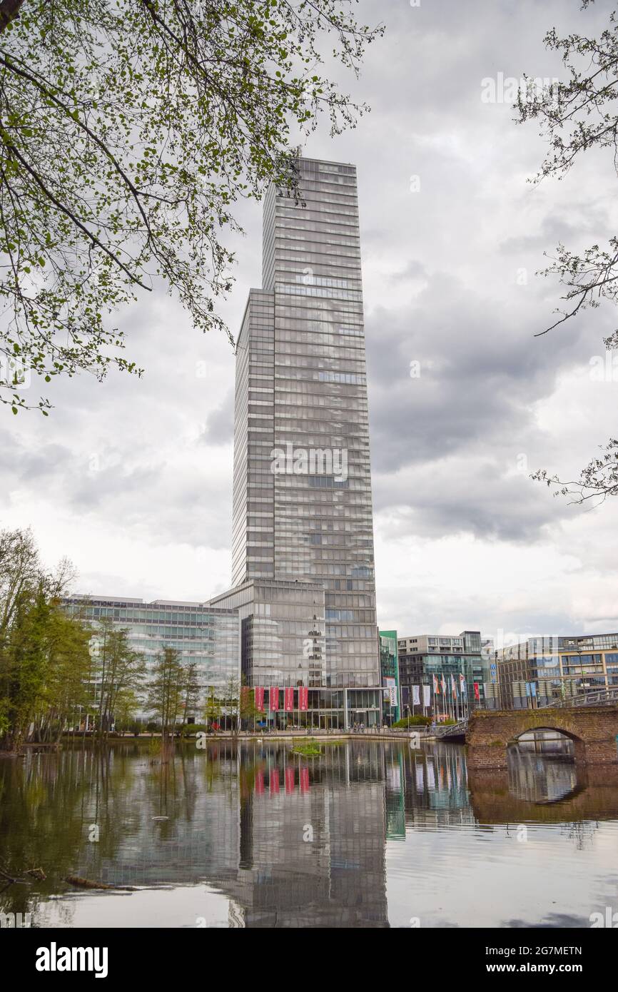 Cologne Tower KölnTurm, Media Park, Cologne, Germany Stock Photo - Alamy