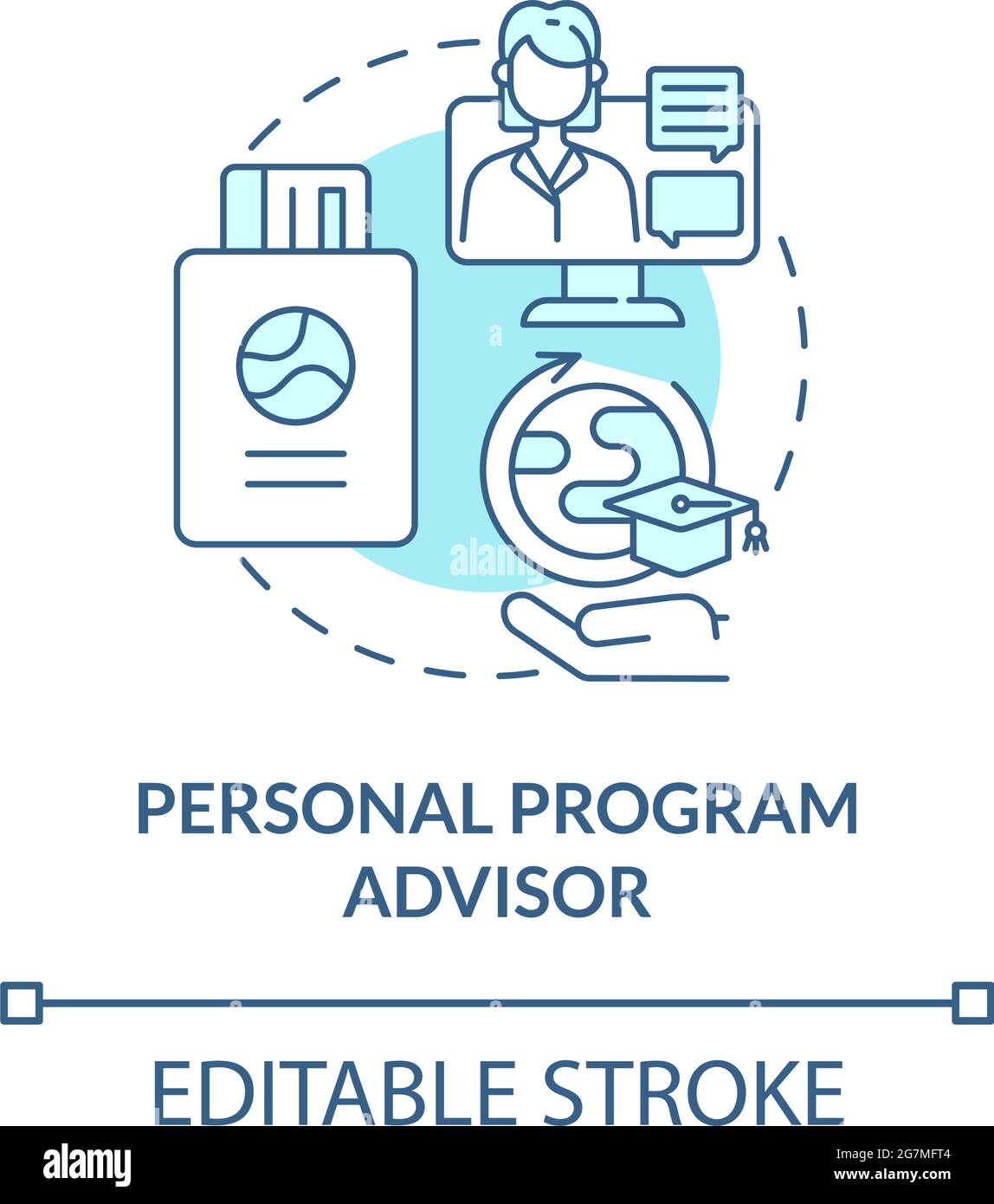 Personal program advisor concept icon Stock Vector Image & Art - Alamy