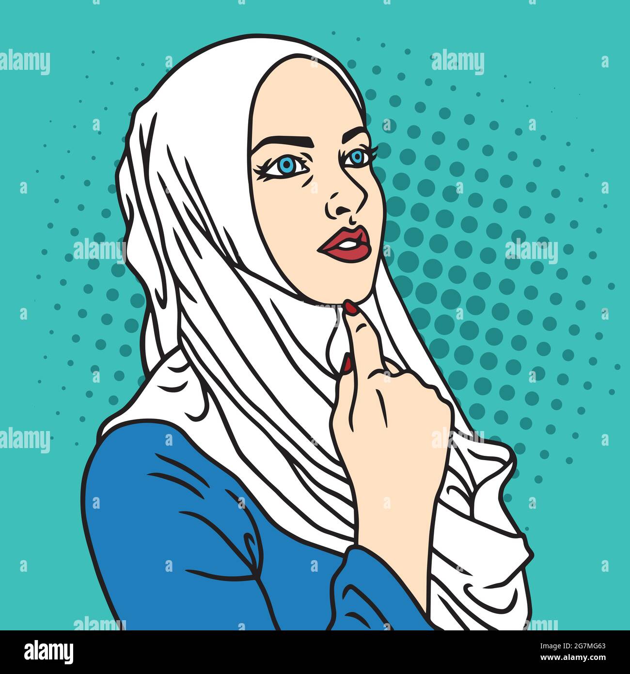 Muslim Hijab Girl Art