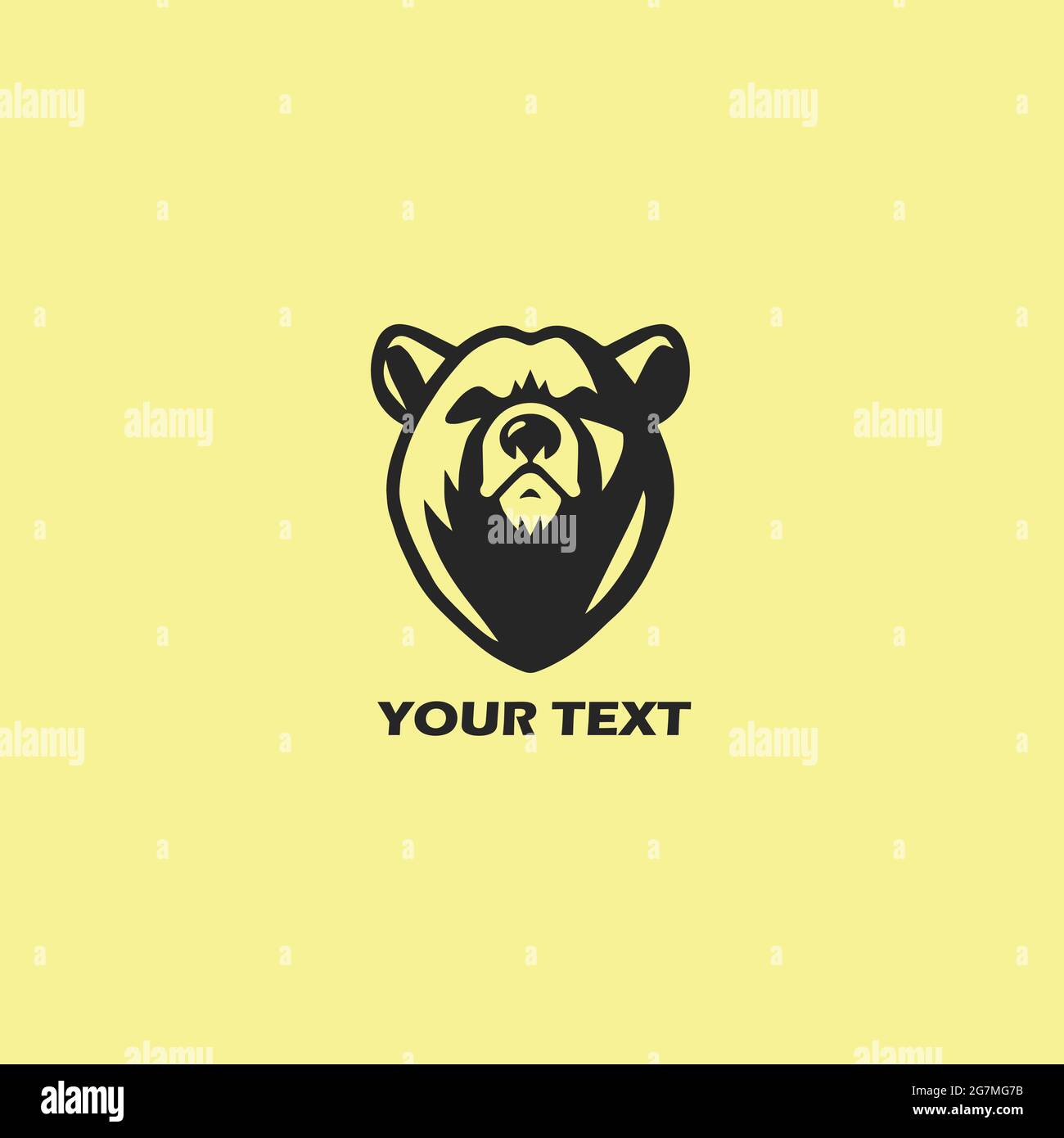 Bear Logo Template Vector Design Illustration Stock Vector Image & Art ...