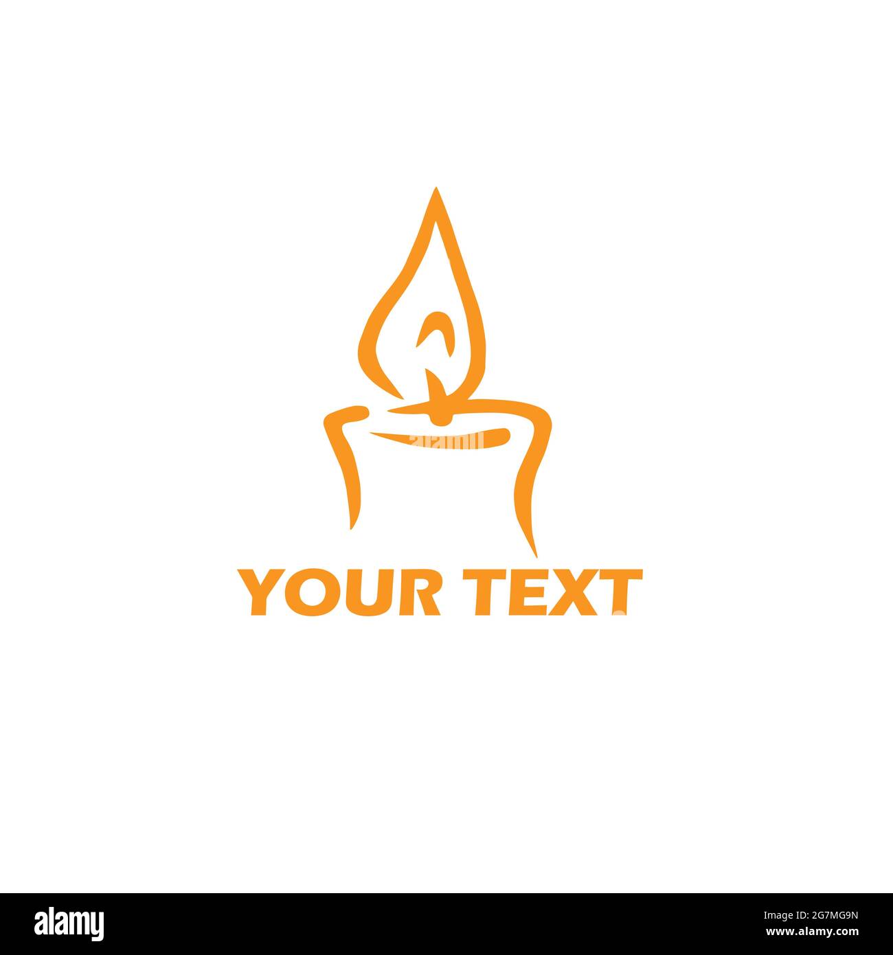 Candle Logo Template. Vector Illustration Design Stock Vector Image ...