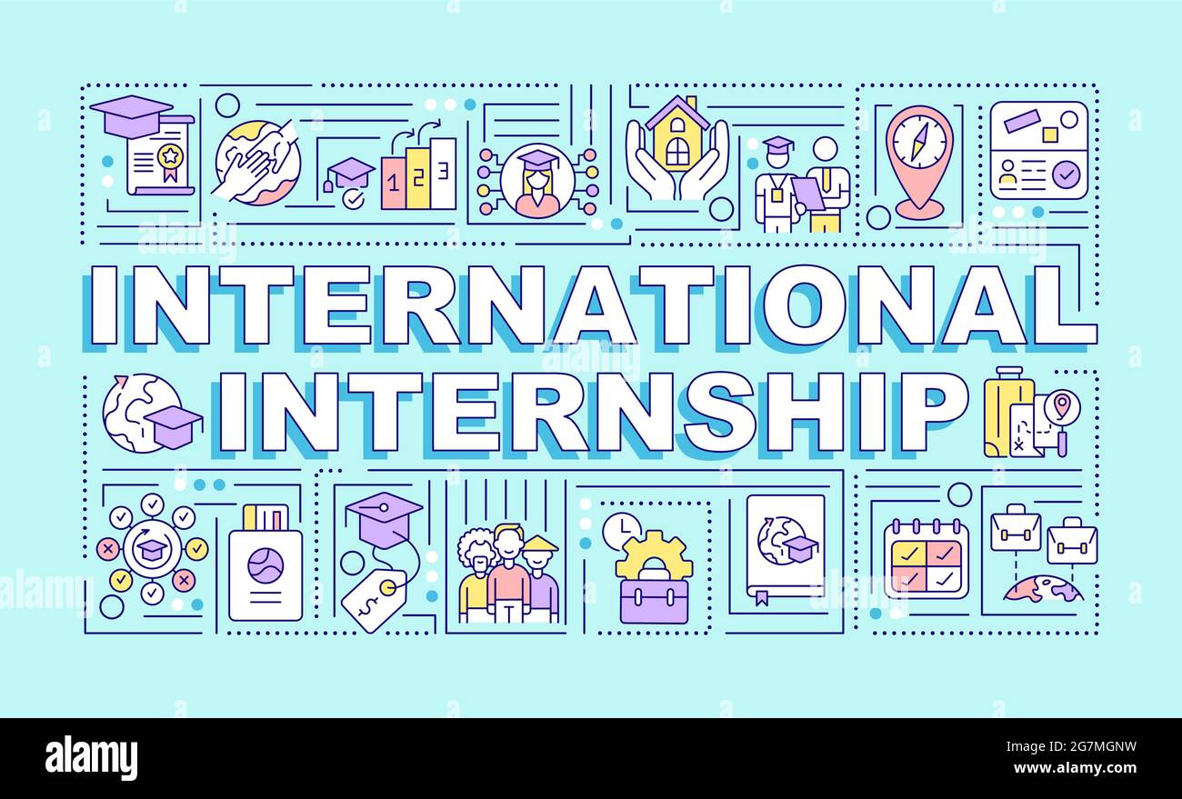 International internship word concepts banner Stock Vector Image & Art ...