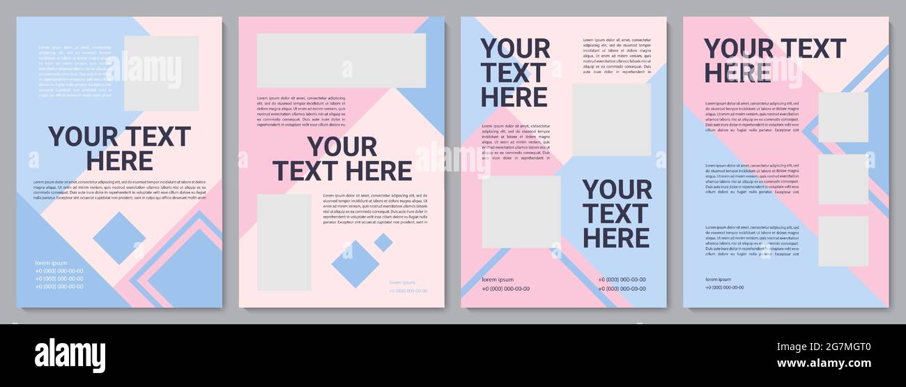Pastel pink promotional brochure template Stock Vector Image & Art - Alamy