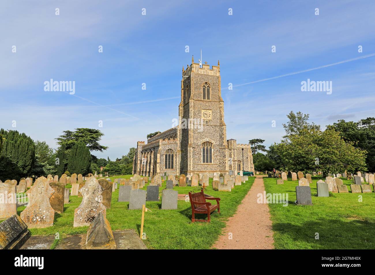 The Holy Trinity church in the village of Loddon, Norfolk, England, UK ...