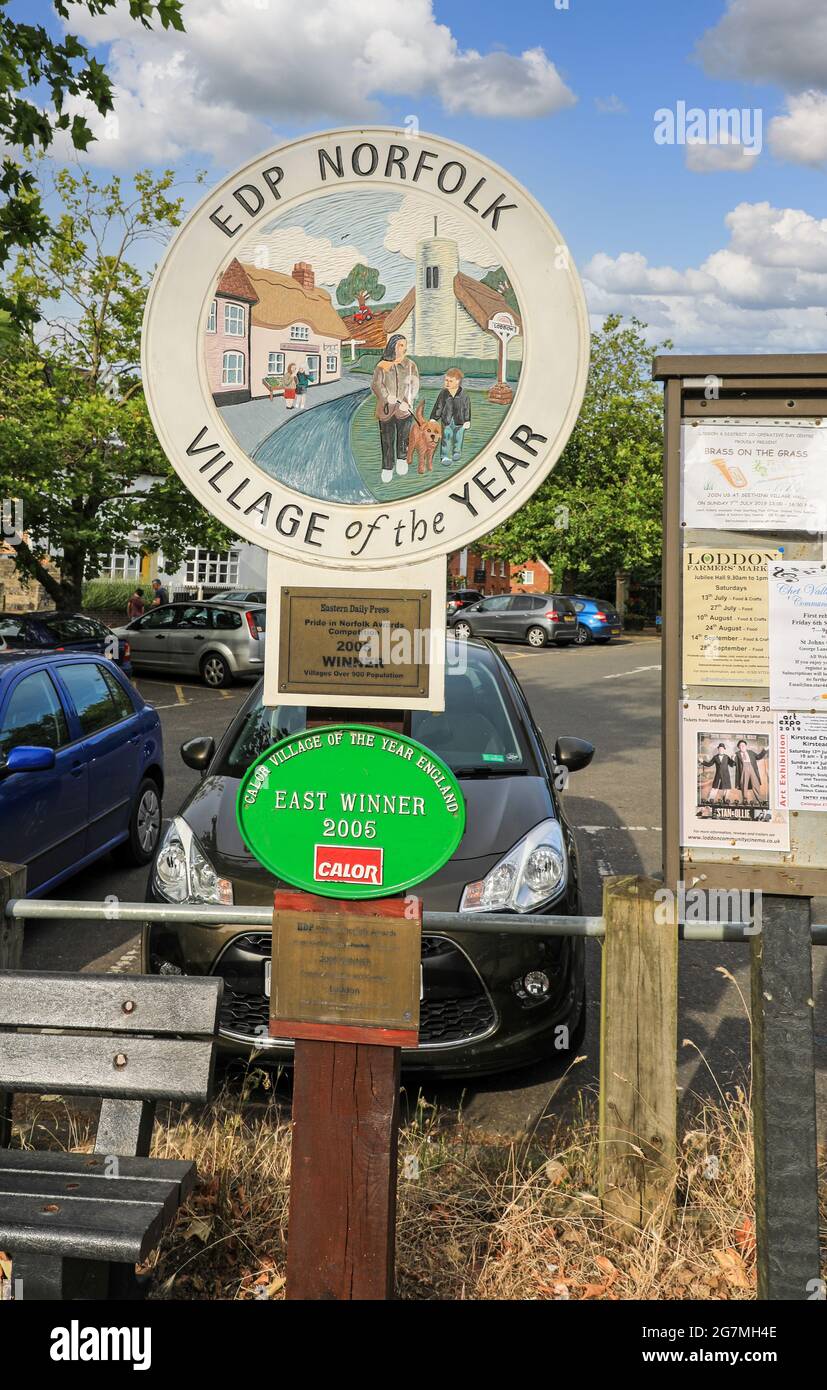 Village of the Year award for the village of Loddon, Norfolk, England ...
