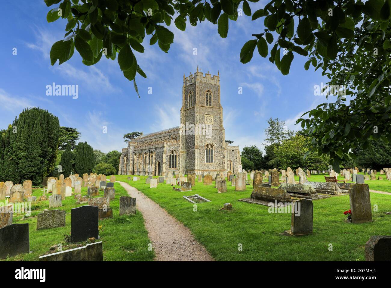 The Holy Trinity church in the village of Loddon, Norfolk, England, UK ...