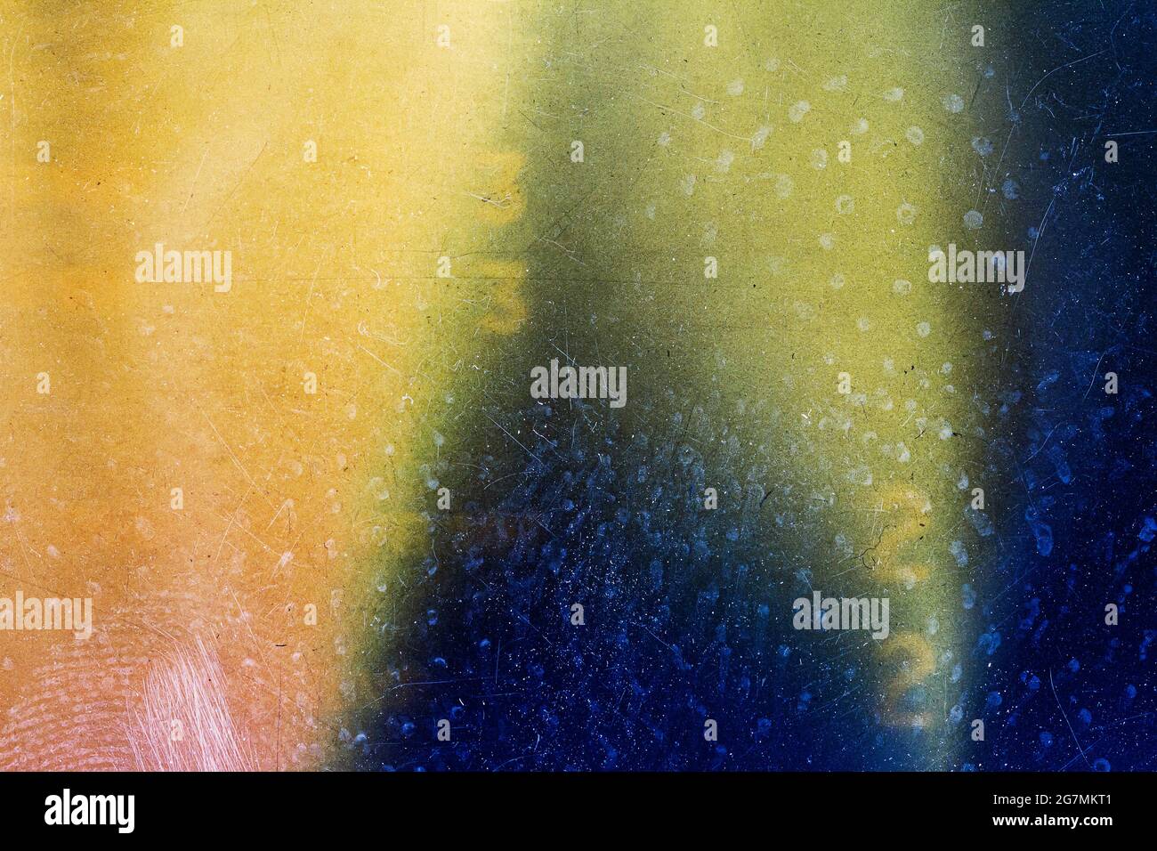 Abstract colorful scratched film texture background with heavy grain ...