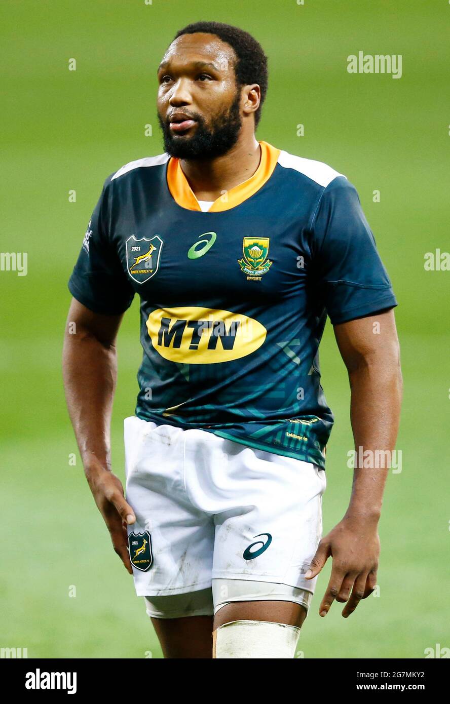 Lukhanyo Am of South Africa A during the Castle Lager Lions Series match at the Cape Town ...