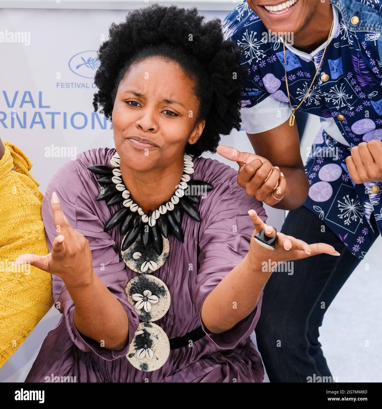 Palais des festivals, Cannes, France. 15th July, 2021. Gessica Geneus ...