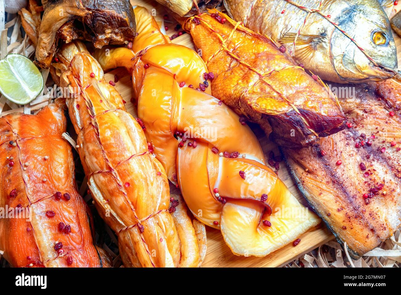 Smoked fish market hi-res stock photography and images - Alamy