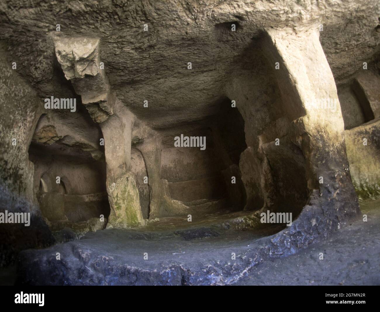 Palazzolo Acreide Latomie Stone Quarries old roman Tombs Sicily Italy ...