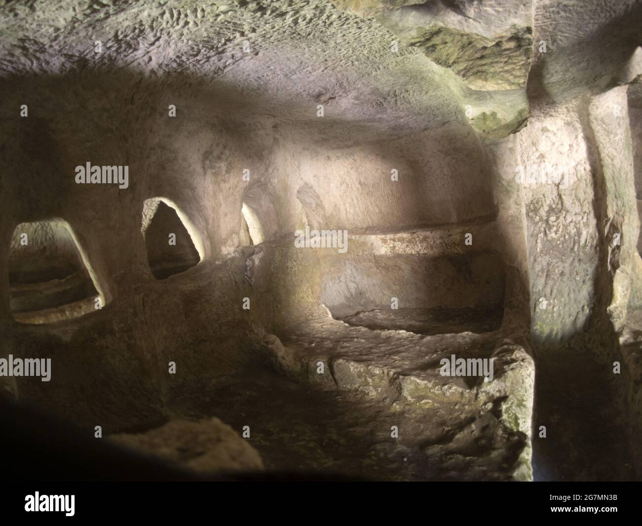 Palazzolo Acreide Latomie Stone Quarries old roman Tombs Sicily Italy ...