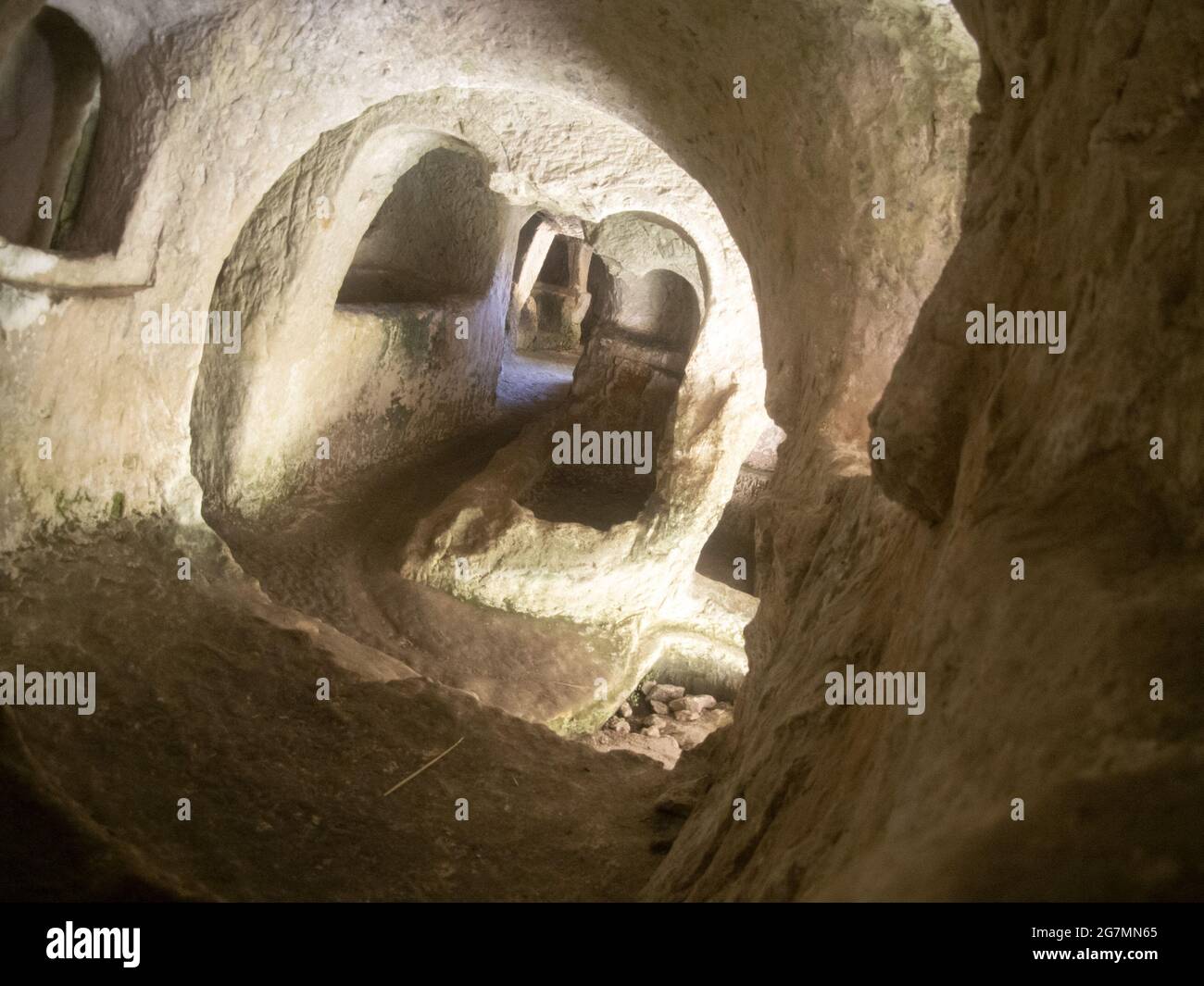 Palazzolo Acreide Latomie Stone Quarries old roman Tombs Sicily Italy ...