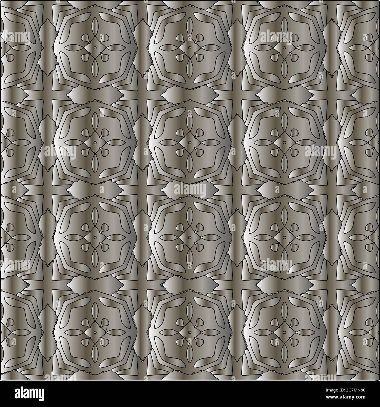 steel metallic gradient with a repeating pattern. Abstract metallic ...