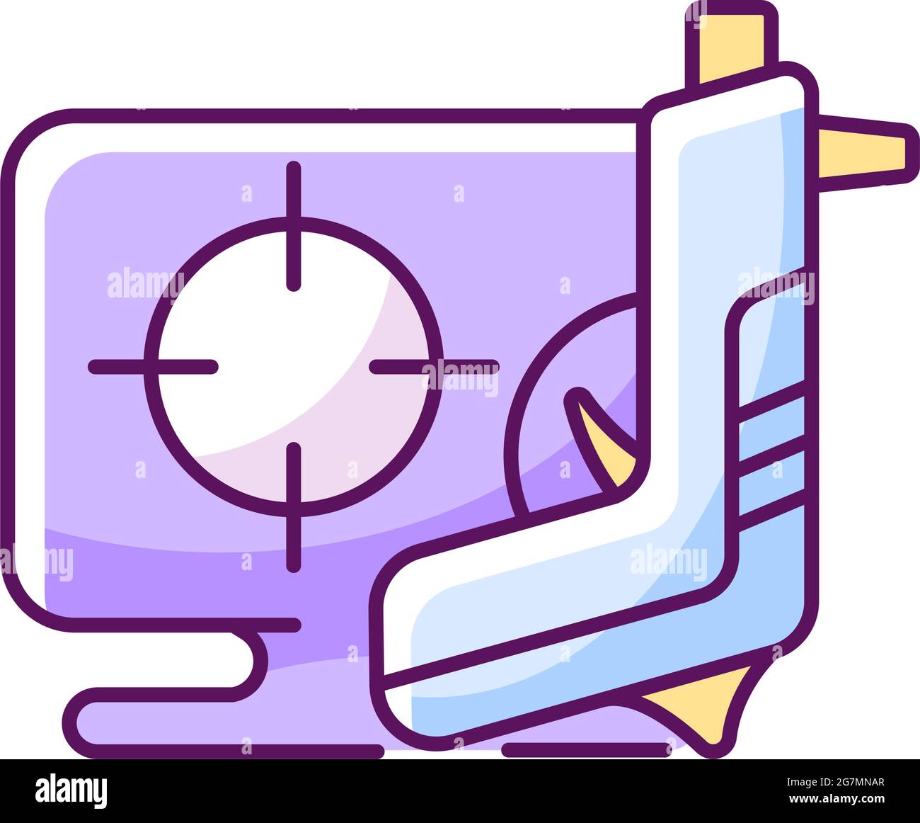 Shooter game RGB color icon Stock Vector Image & Art - Alamy