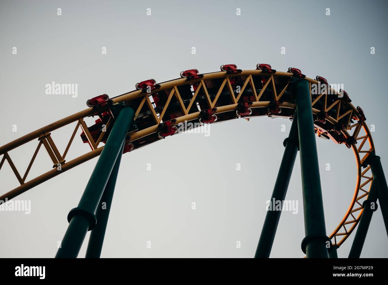 Life is a roller coaster. Wagon in motion Stock Photo - Alamy