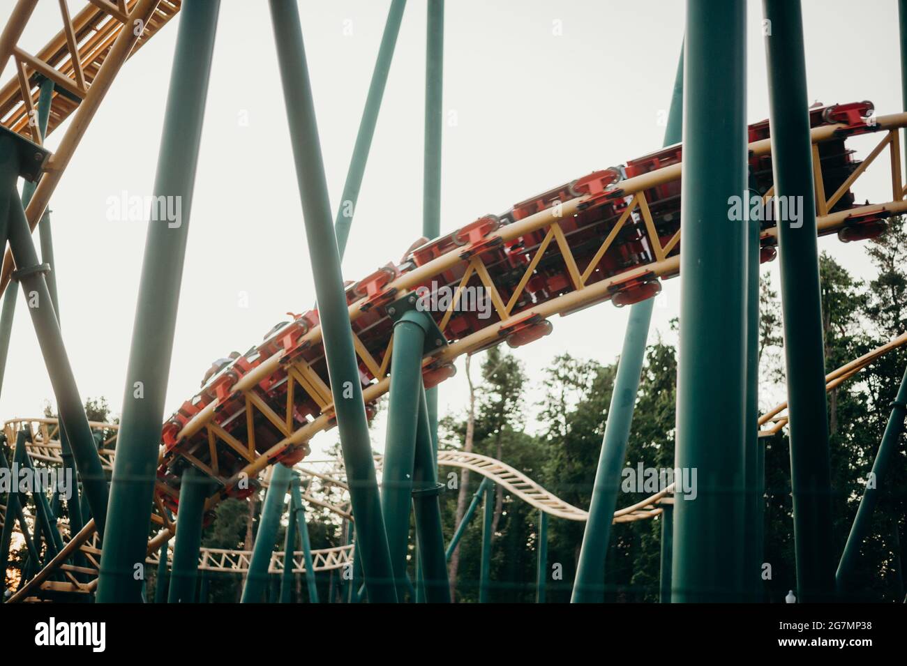 Life is a roller coaster. Wagon in motion Stock Photo - Alamy